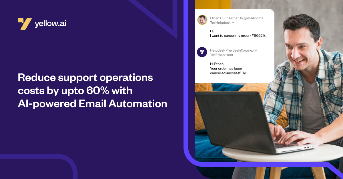 AI-Powered Email Support Automation | Yellow.ai